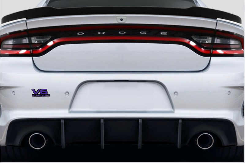 Dodge tailgate trunk rear emblem with V6 Magnum logo – decoinfabric
