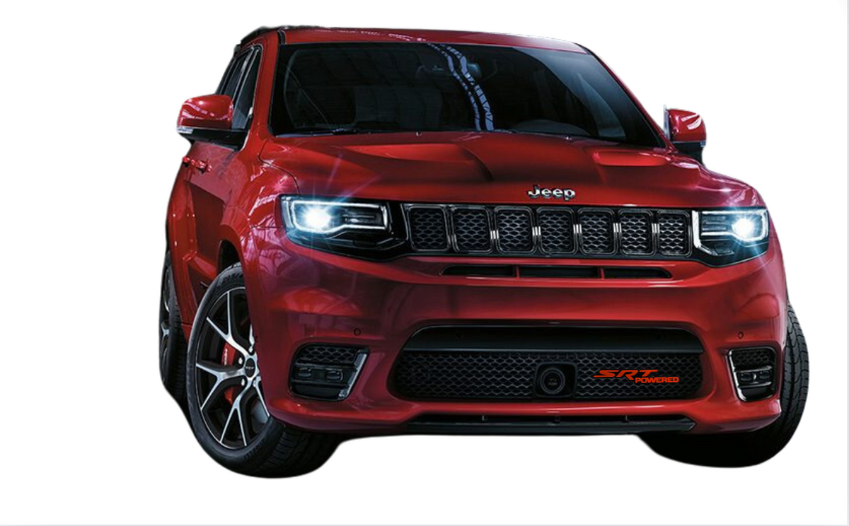 Jeep Emblem & Badge Set - Grille and Tailgate SRT Powered logo ...
