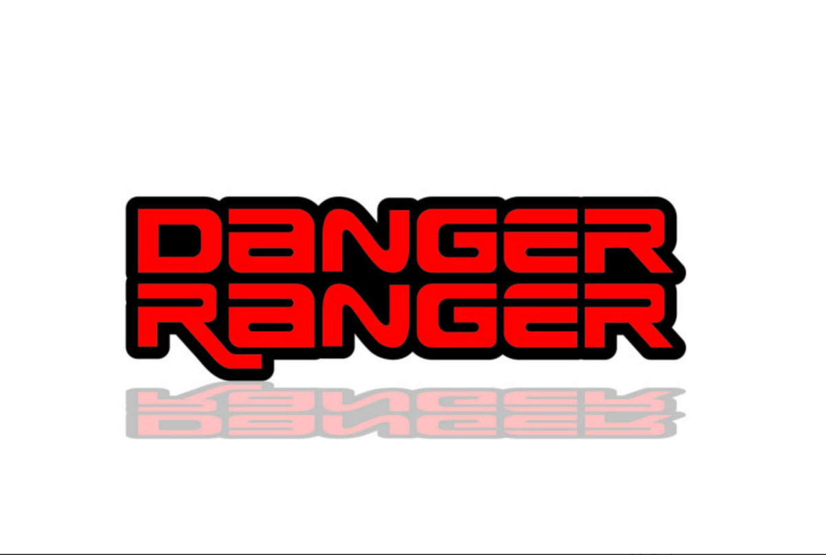 Ford Ranger tailgate trunk rear emblem with Danger Ranger logo ...