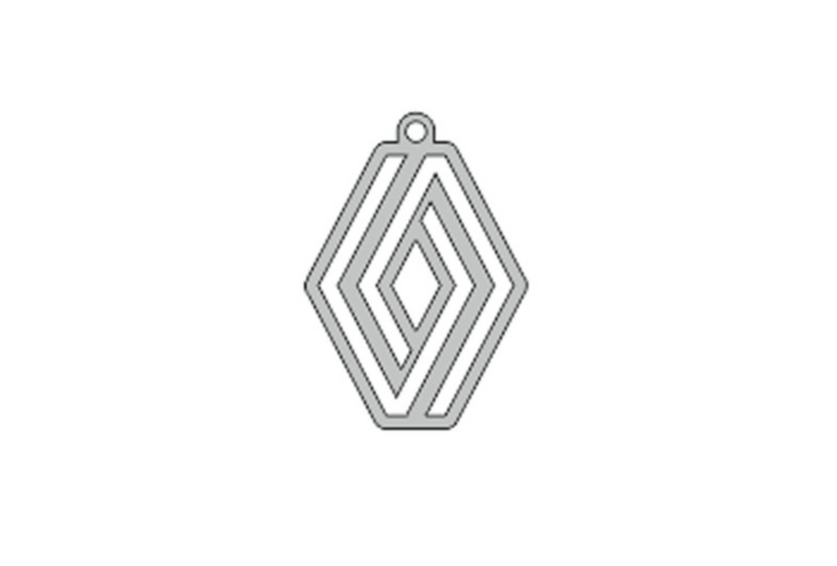 Car Keychain for Renault new logo - (type LOGO) – decoinfabric