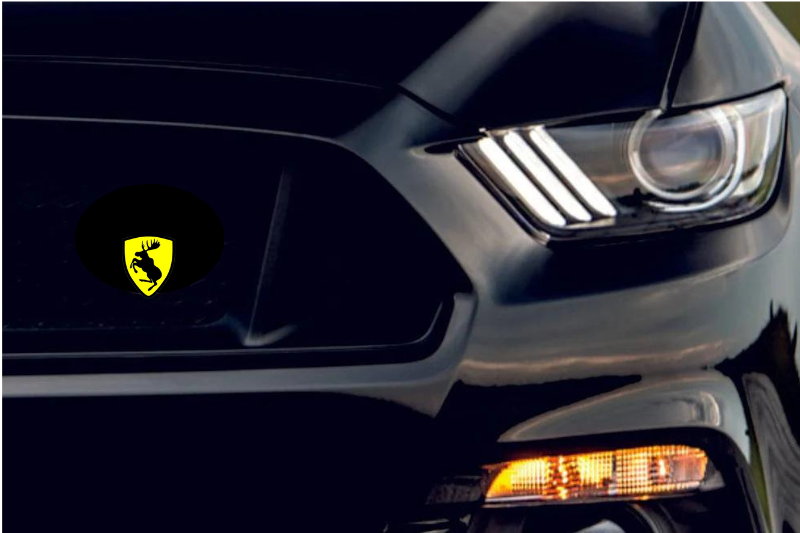 Volvo Radiator grille emblem with Volvo Elk logo (type 2) – decoinfabric