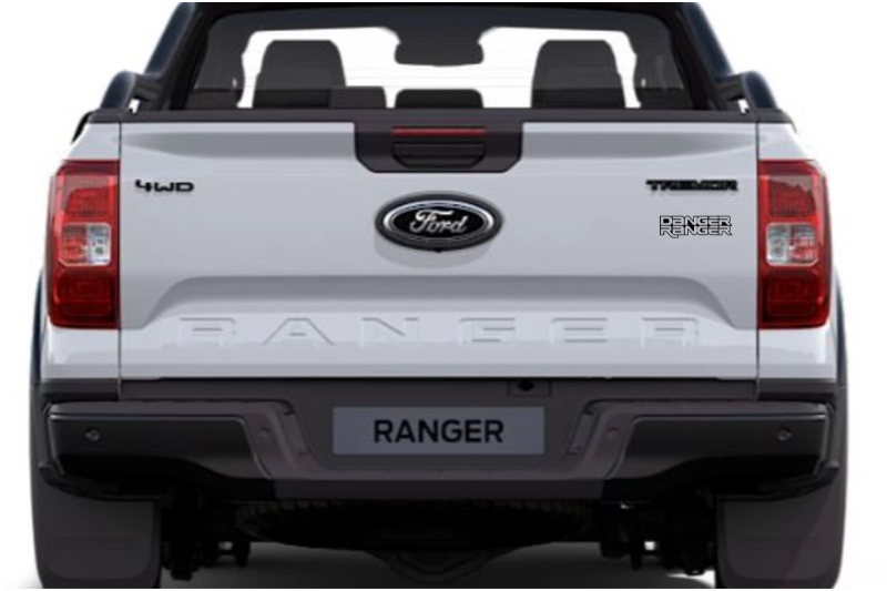 Ford Ranger tailgate trunk rear emblem with Danger Ranger logo ...