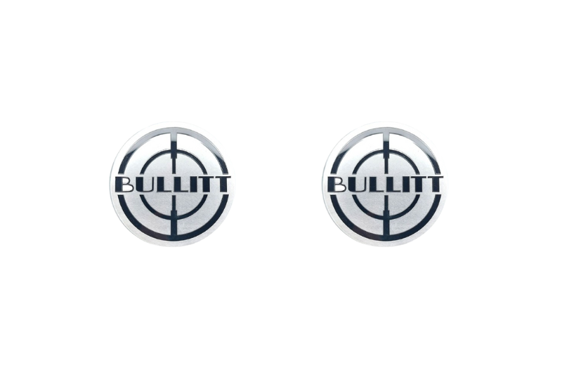 Ford Mustang stainless steel emblem for fenders with Bullitt logo (typ ...