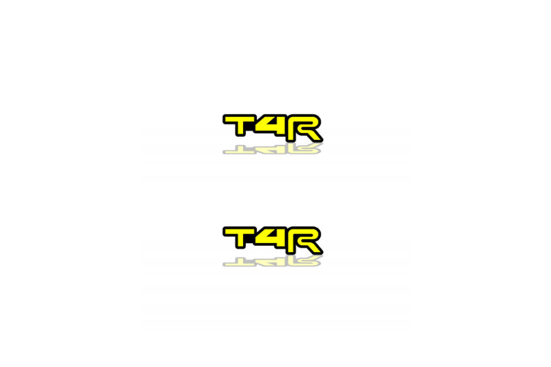 Toyota Emblem & Badge Set - Grille and Tailgate T4R logo | decoinfabric
