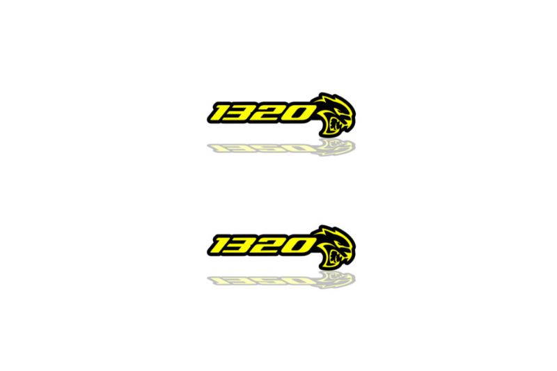 Dodge Emblem & Badge Set - Grille and Tailgate 1320 Hellcat logo ...