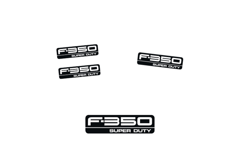 Ford F350 Emblem & Badges set with F350 Super Duty logo – decoinfabric
