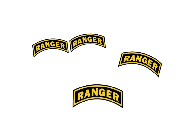 Ford Ranger Emblem & Badges set with Ranger logo (Type 2) – decoinfabric