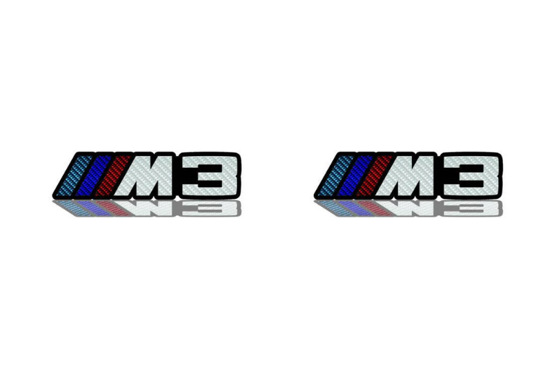 BMW Emblem & Badges set with M3 logo (type Carbon) – decoinfabric