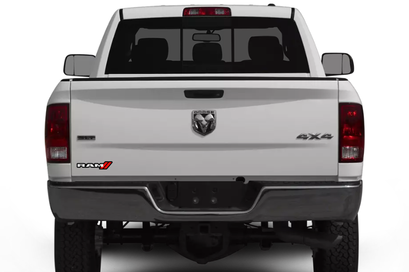 Dodge RAM tailgate trunk rear emblem with Ram + Dodge logo | decoinfabric