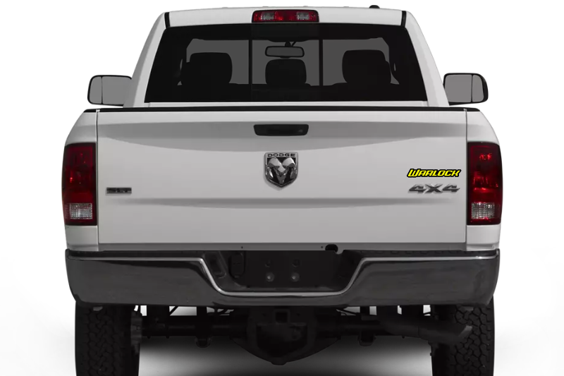 Dodge RAM tailgate trunk rear emblem with Warlock logo – decoinfabric