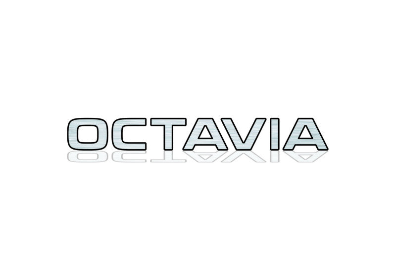 Skoda tailgate trunk rear 3D emblem with Octavia logo for Skoda Octavi ...