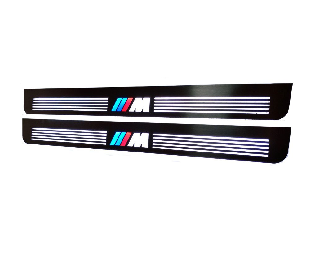 BMW X5 E70 2006-2013 LED Door Sills PRO With BMW M Logo | decoinfabric