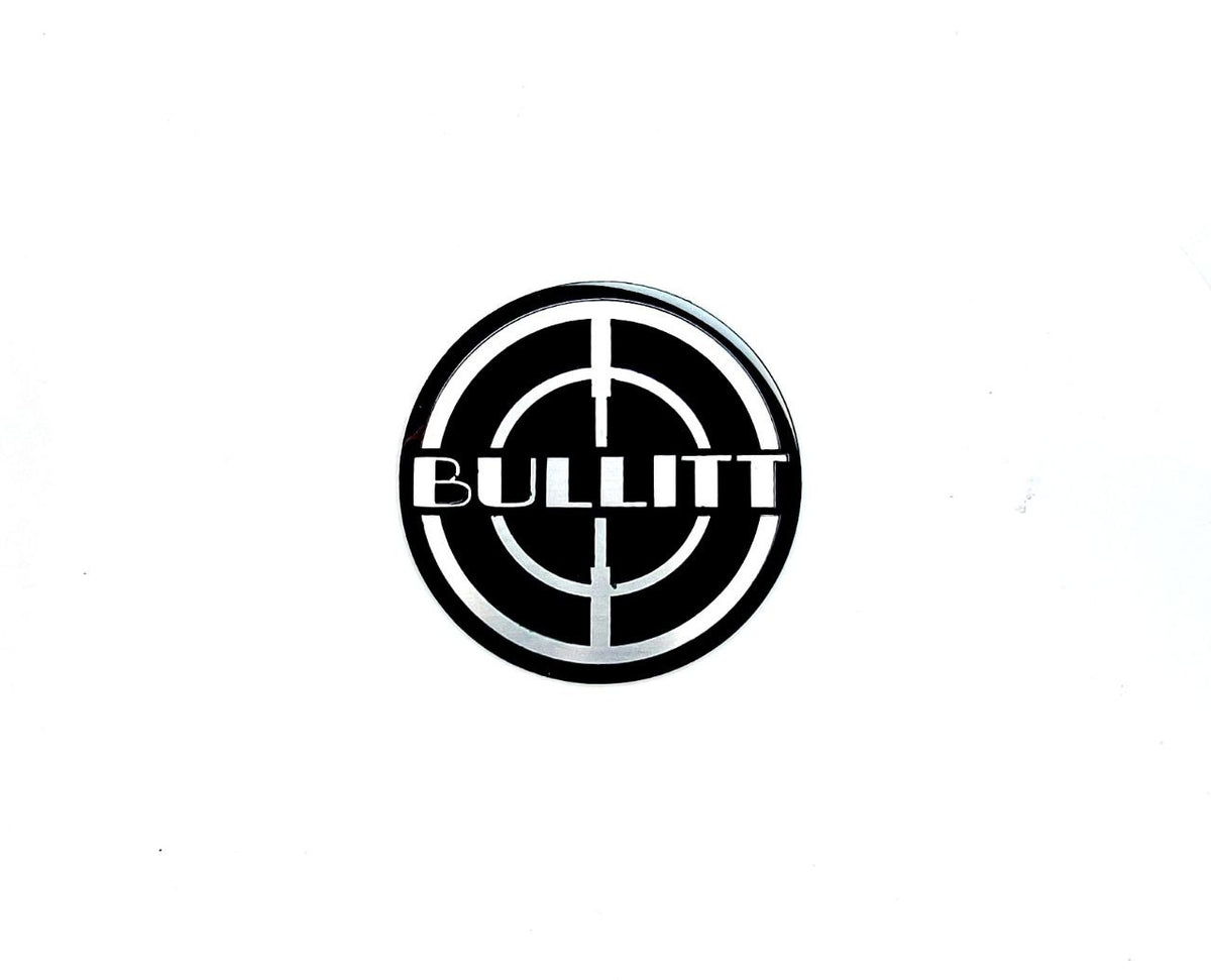 Ford Mustang Radiator grille emblem with Bullitt logo – decoinfabric