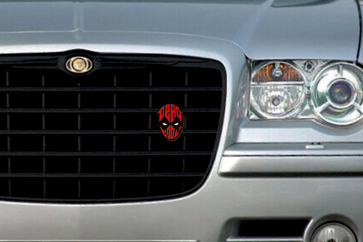 Radiator grille emblem with Dead Pool logo – decoinfabric