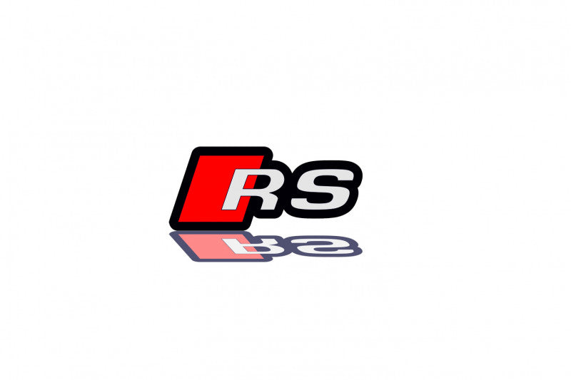 Audi RS tailgate trunk rear emblem with RS logo – decoinfabric