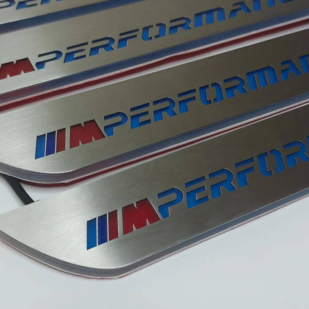 BMW 5 E39 1995-2004 LED Door Sills PRO With M Perfomance Logo ...