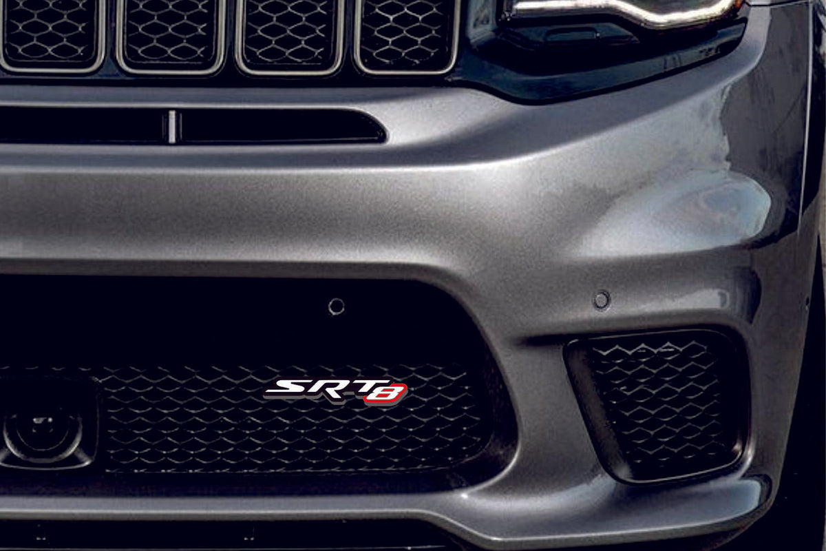 Chrysler Emblem & Badges set with SRT8 logo (Type 2) – decoinfabric