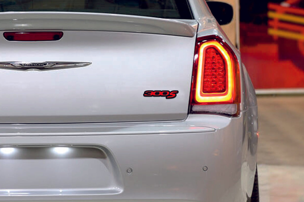 Chrysler tailgate trunk rear emblem with 300S logo | decoinfabric