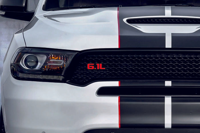 Radiator grille emblem with 6.1L logo – decoinfabric