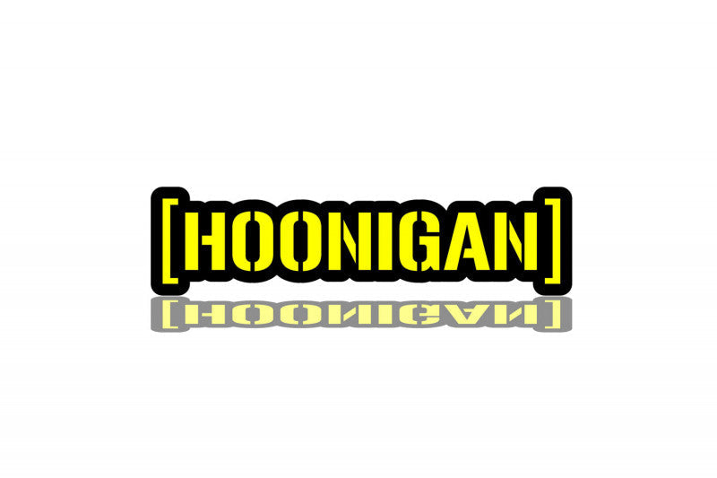 Radiator grille emblem with Hoonigan logo | decoinfabric