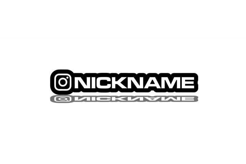 Radiator grille emblem with Instagram Nickname logo – decoinfabric
