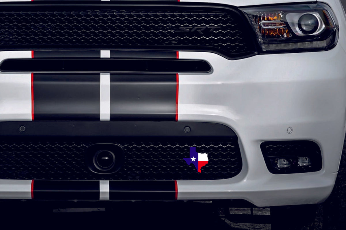 Radiator grille emblem with Texas logo – decoinfabric