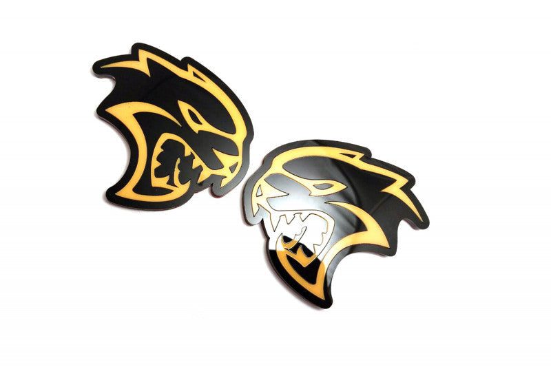 DODGE emblem for fenders with Hellcat logo (type 3) – decoinfabric