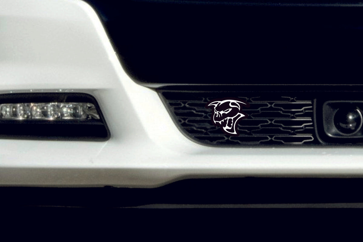 DODGE Radiator grille emblem with Ghoul logo – decoinfabric