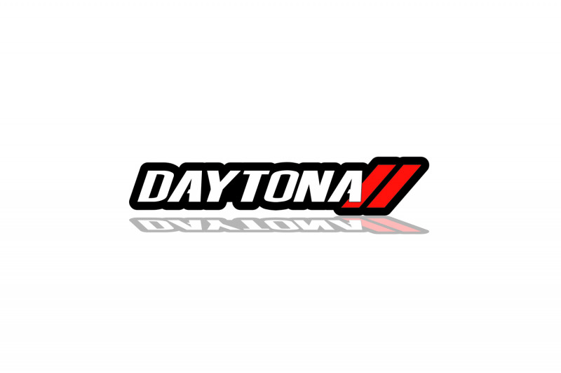 DODGE Radiator grille emblem with Daytona + Dodge logo – decoinfabric