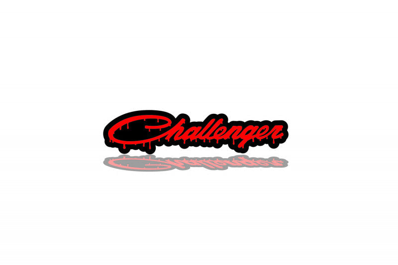 Dodge tailgate trunk rear emblem with Dodge Challenger Blood logo ...
