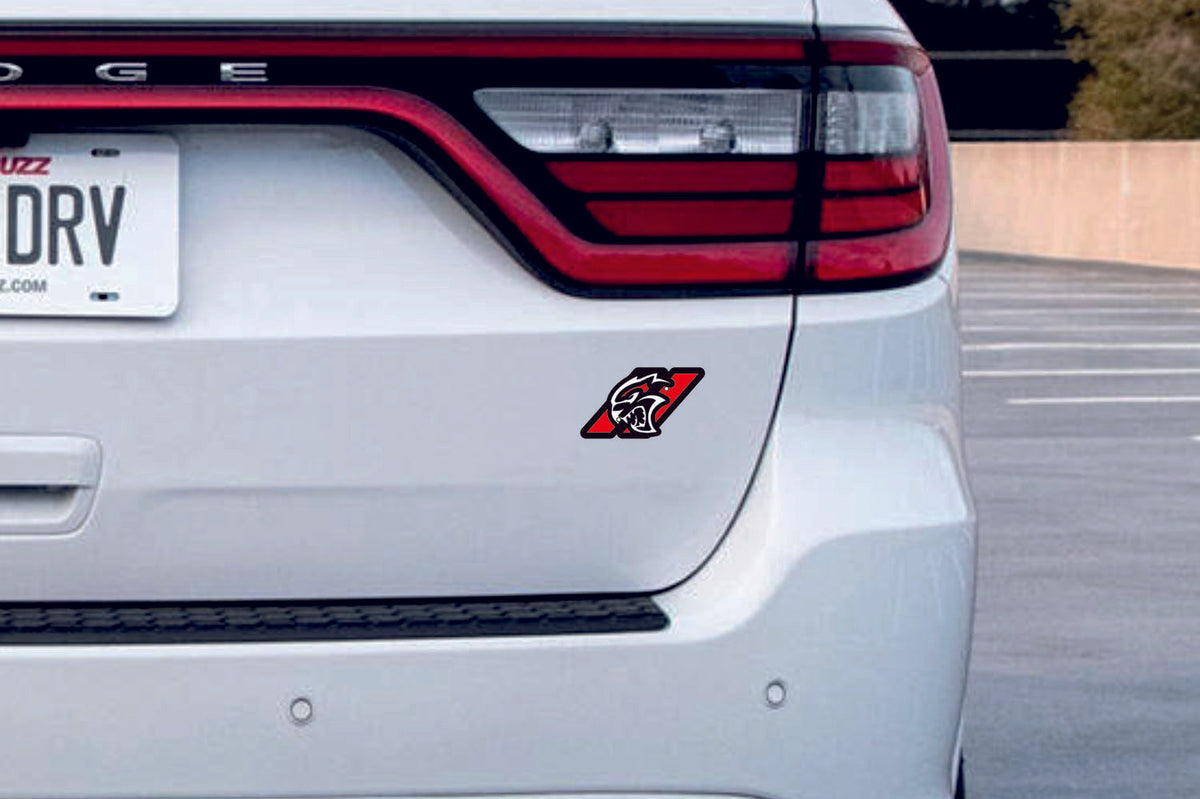 Dodge Emblem & Badge Set - Grille and Tailgate Hellcat + Dodge logo ...
