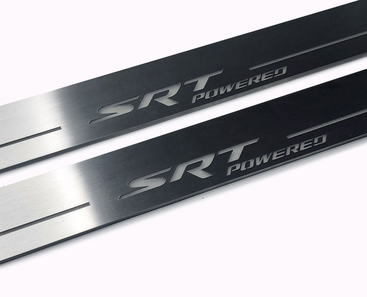 Dodge Durango III 2011+ Door Sill Led Plate With SRT POWERED Logo ...