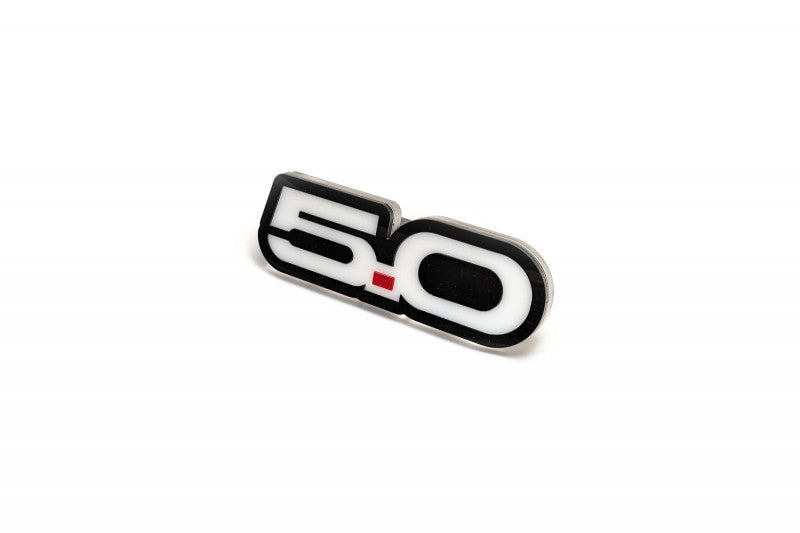 Ford Radiator grille emblem with 5.0 logo – decoinfabric