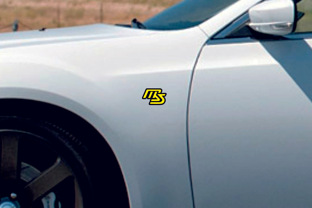 Mazda emblem for fenders with Mazdaspeed logo (type 2) – decoinfabric
