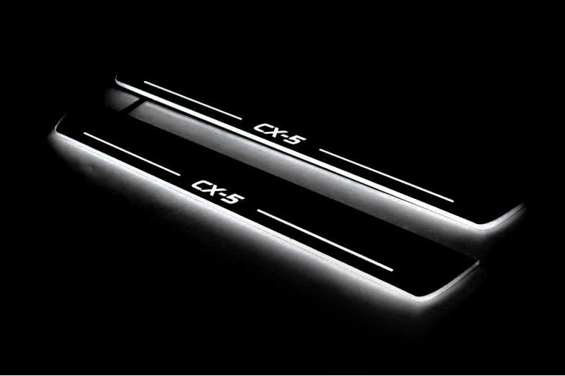Mazda CX-5 II 2017+ Door Sill Led Plate With Logo CX-5 |... – decoinfabric