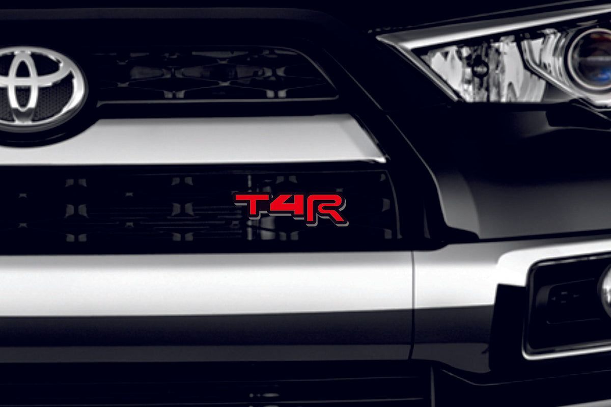 Toyota Radiator grille emblem with T4R logo – decoinfabric