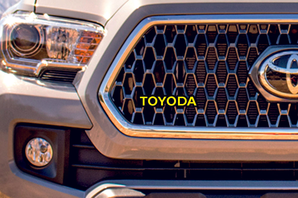 Toyota Radiator grille emblem with Toyoda logo – decoinfabric