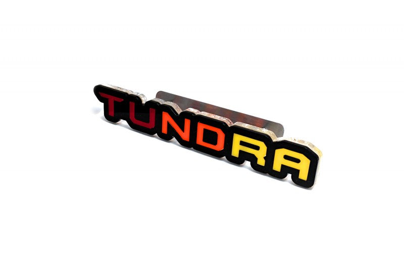Toyota Radiator grille emblem with Tundra III logo (Tricolor ...