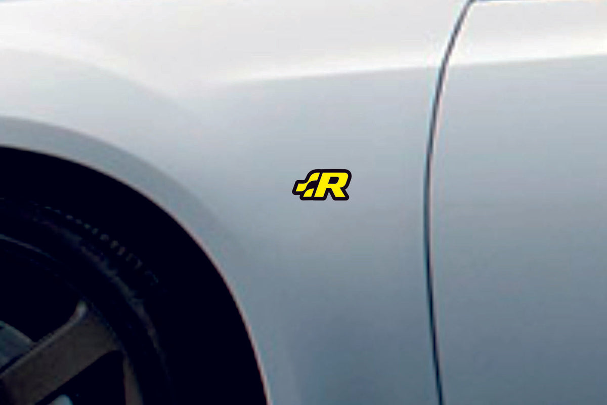 Volkswagen emblem (badges) for fenders with R-Line logo – decoinfabric