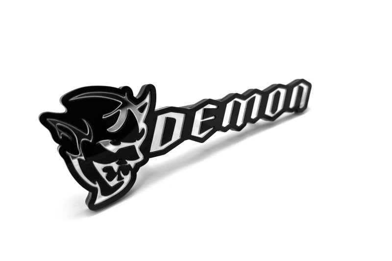 Dodge Radiator grille emblem with Demon logo (type 2) |... – decoinfabric