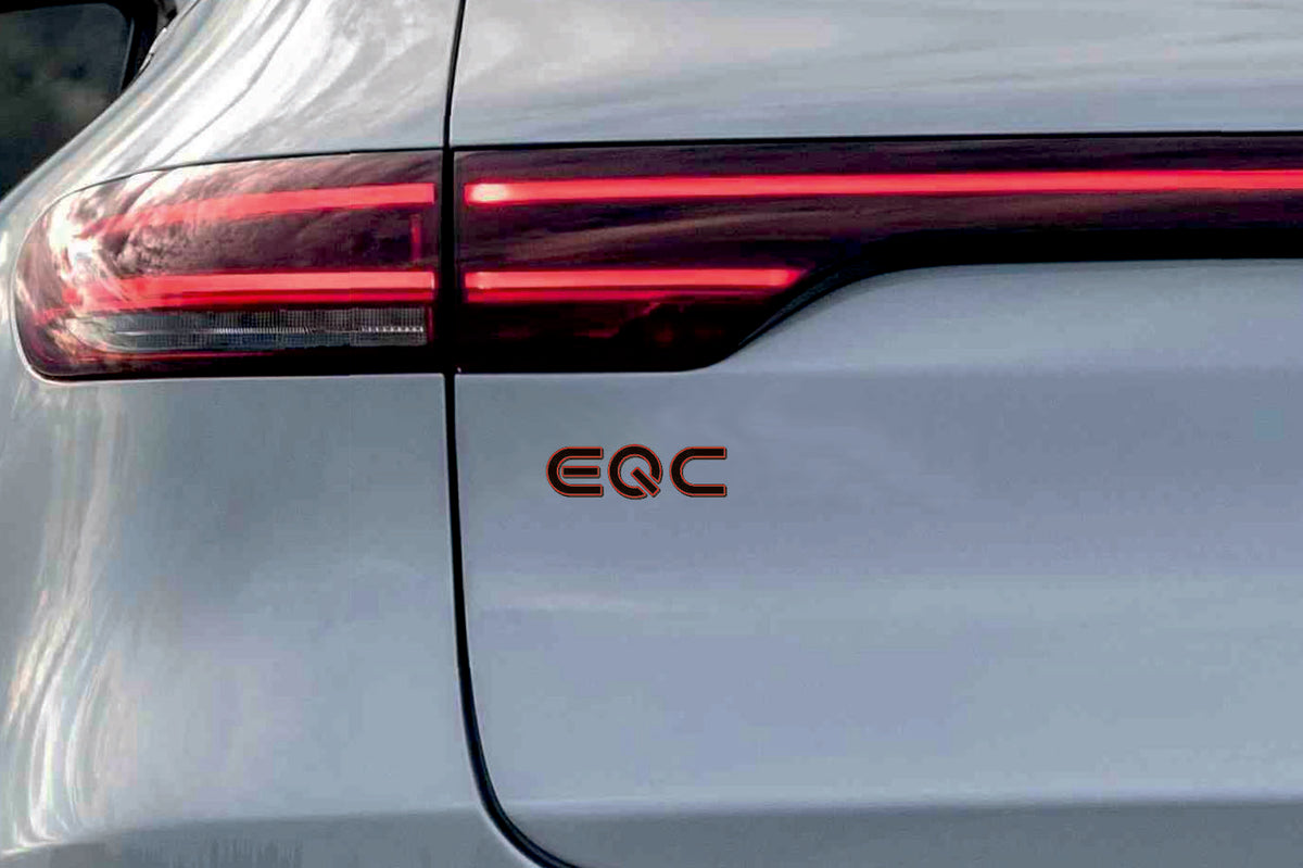 Mercedes tailgate trunk rear 3D emblem with EQC logo (type MIXT ...