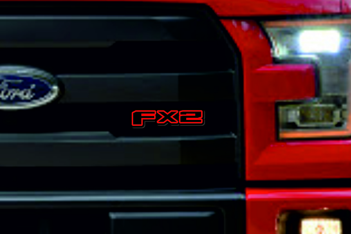 Ford Radiator grille emblem with FX2 logo | decoinfabric