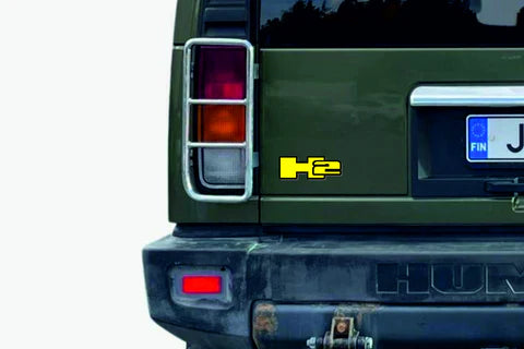 Hummer Emblem & Badge Set - Grille and Tailgate H2 logo – decoinfabric