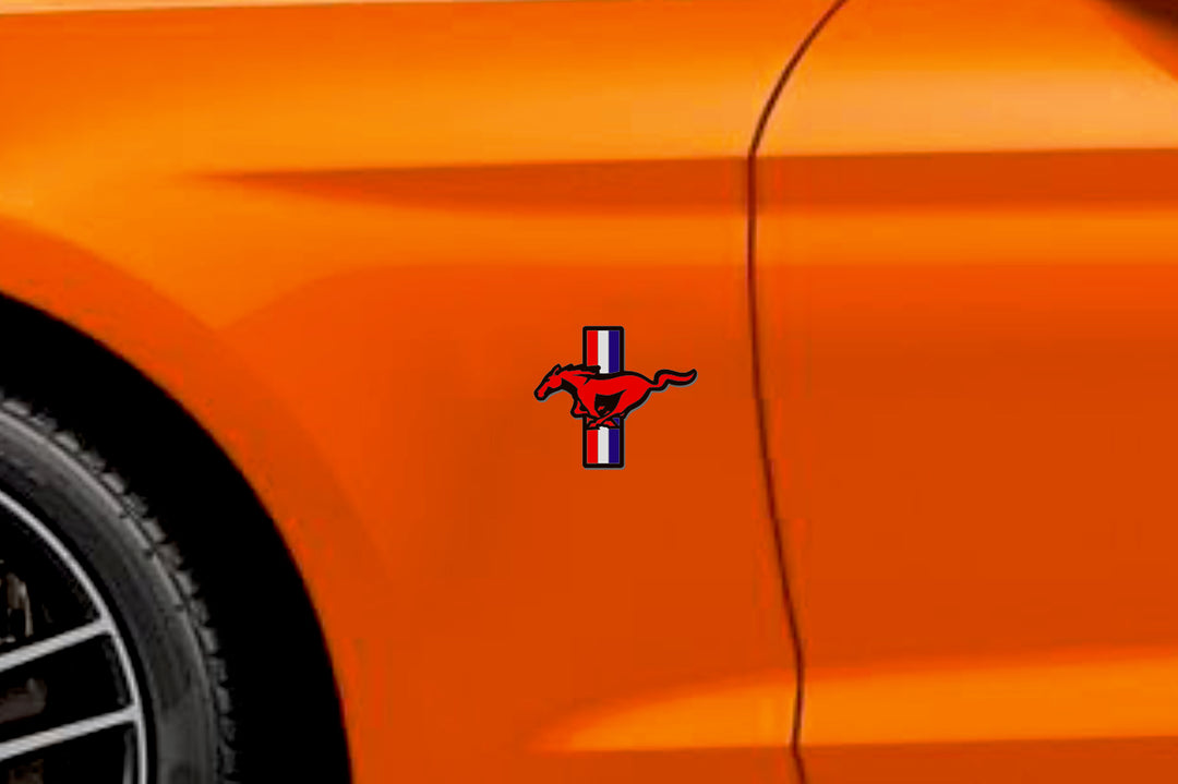 Ford Mustang emblem for fenders with Mustang Horse logo (type 2 ...