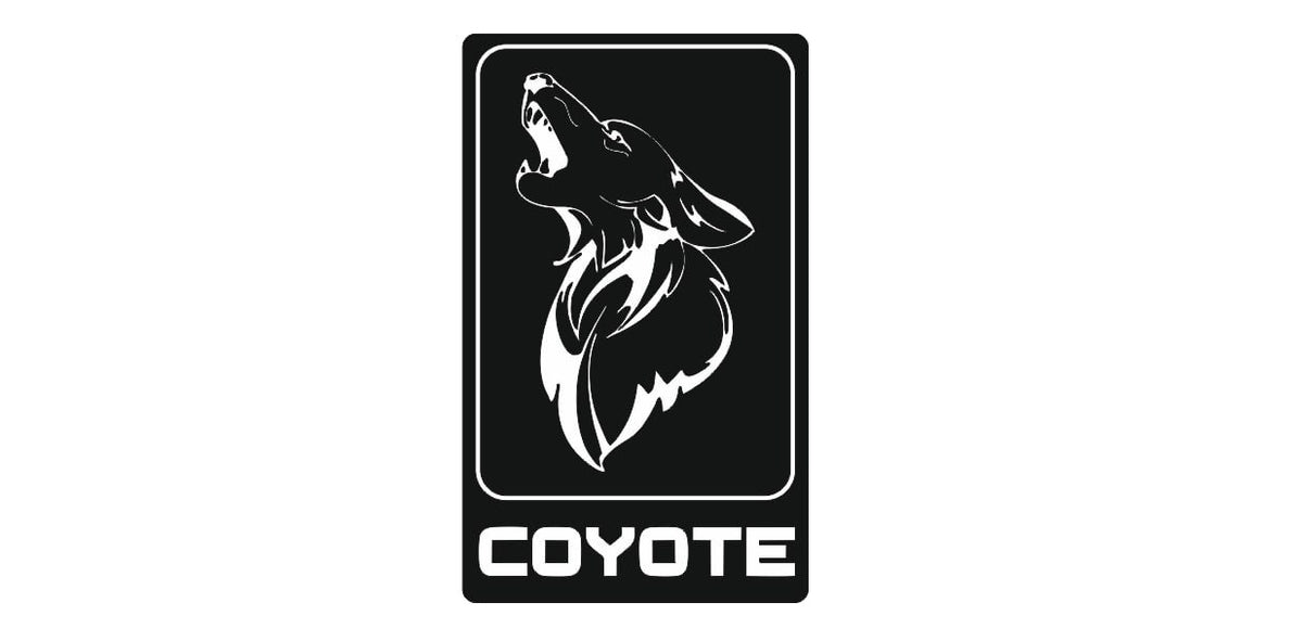 Ford Mustang Emblem & Badges set with Coyote logo (type 5) | decoinfabric