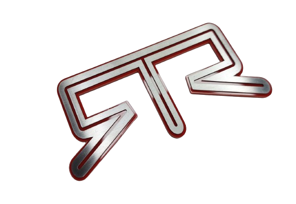 Ford Stainless Steel Radiator grille emblem with RTR logo | decoinfabric