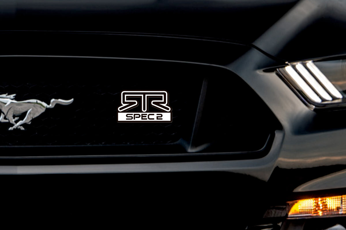 Ford Radiator grille emblem with RTR Spec 2 logo – decoinfabric