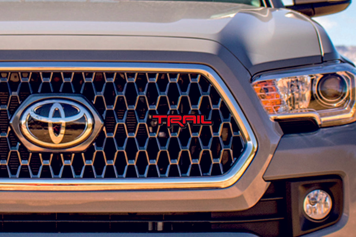 Toyota Radiator grille emblem with TRD Trail logo – decoinfabric