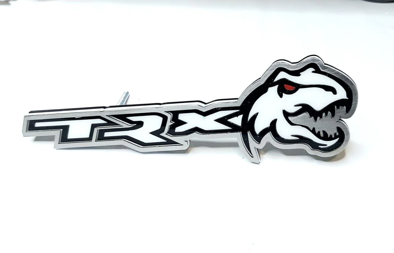 Dodge Stainless Steel tailgate trunk rear emblem with TRX logo ...
