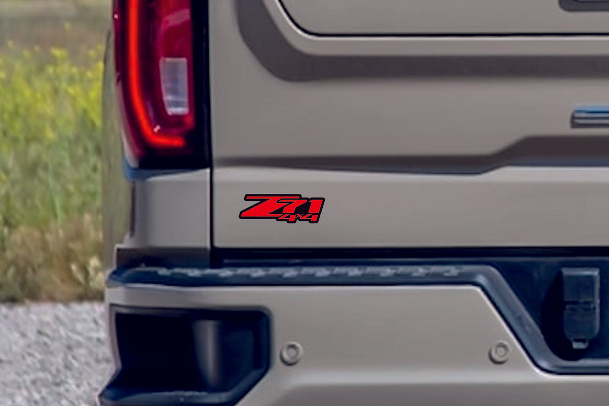 Chevrolet Emblem & Badge Set - Grille and Tailgate Z71 4x4 logo ...
